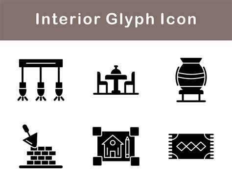 Interior Vector Icon Set 20267292 Vector Art At Vecteezy