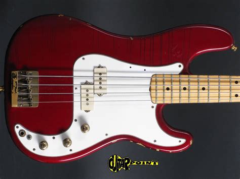 Fender Precision 1980 Candy Apple Red Bass For Sale Guitarpoint
