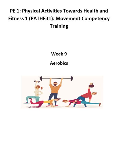pe 1 week 9 aerobic pdf aerobic exercise physical fitness
