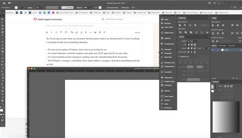 Solved Documents Are Detached And Undocked Issue Adobe Support