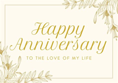 Free Printable Customizable Anniversary Card Templates Canva