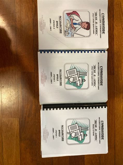 Igcse Accounting 0452 Past Year Papers And Notes Hobbies And Toys Books And Magazines Assessment