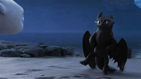 Toothless Tries To Impress Light Fury How To Train Your Dragon The Hidden World Movie Scene