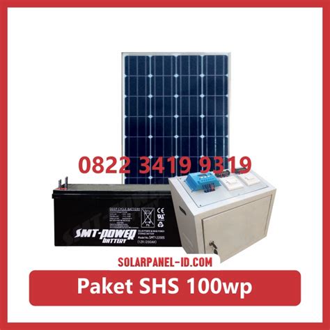 JUAL Paket SHS Tenaga Surya 100wp 1000watt SOLARPANEL ID