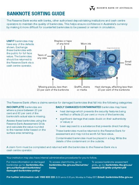 Sorting Guide Pdf Banknote Cash