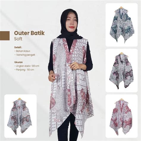 Jual Bolero Vest Motif Batik Koin All Size Joglo Batik Shopee Indonesia