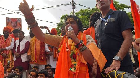 Hyderabad Mp Madhavi Latha At Tiger Raja Singh Shobha Yatra 2024 Sri