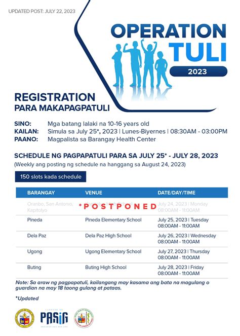 Operation Tuli 2023 Pasig City