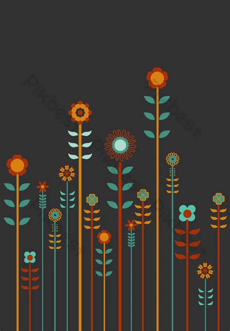 Bouquet Plant Cute Floral Background Tiled Psd Free Download Pikbest