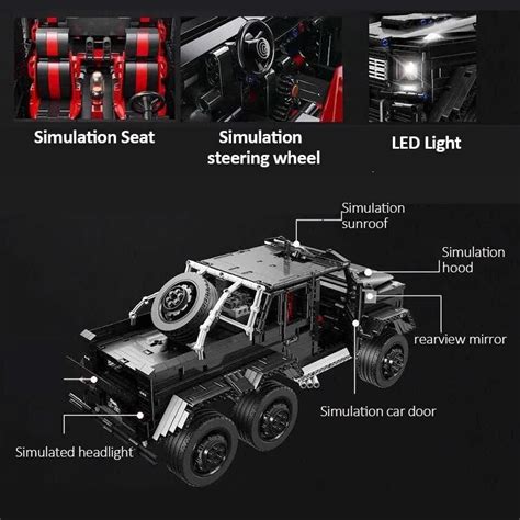 Moc Motorized Off Road Suv Land Cruiser Amg Bricks Toys