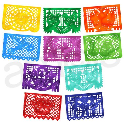 Everyday Plastic Picado Banner Fiesta Party Supplies