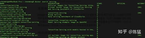 Tensorflow Servingdocker使用记录 知乎