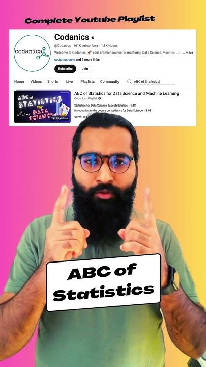 Statistics For Data Science Complete Course On Codanics Youtube