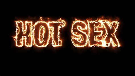 文字动画火辣辣的性爱燃烧在火上视频特效素材 千库网