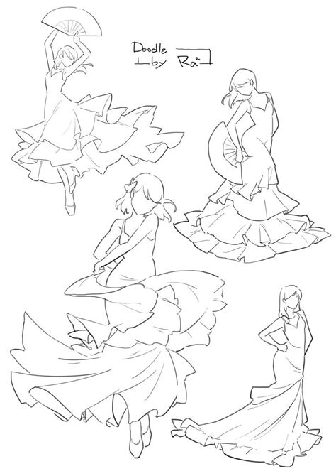 Artstation Dancer Doodle Too Rara Art Reference Poses Anime Poses