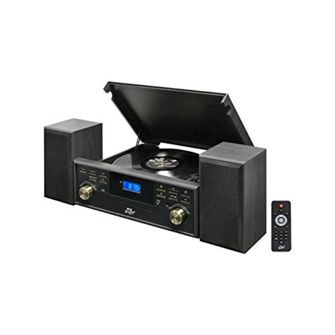 Pyle Pptcm80btbr Vintage Retro Classic Style Bluetooth Turntable