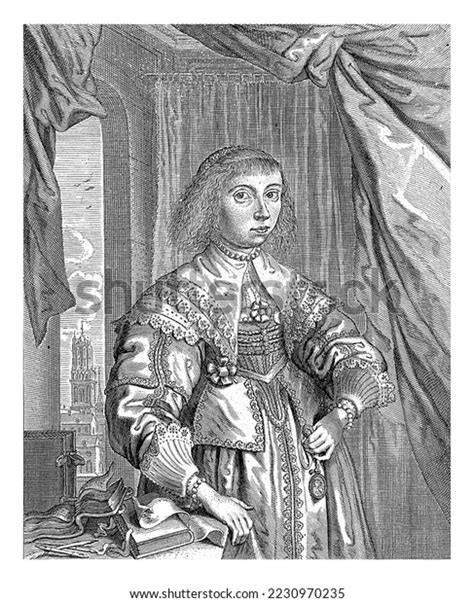 Portrait Poet Printmaker Anna Maria Van Stock Illustration 2230970235