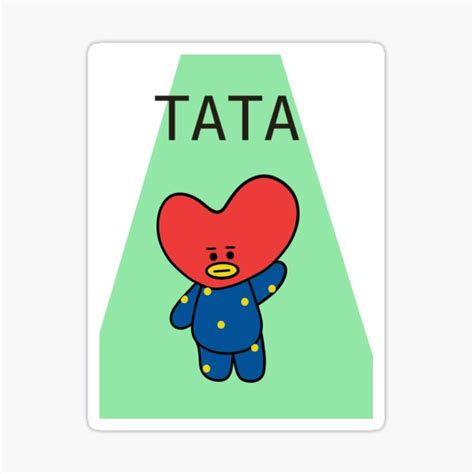 Bts Tata Sticker By Dragink Redbubble