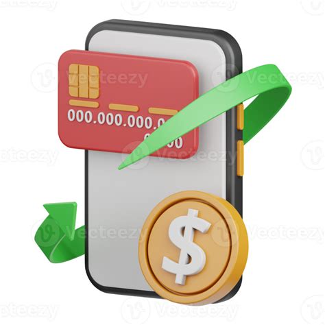 3d Representación Móvil Transacción Aislado útil Para Negocio Pago Dinero Y Transacción Diseño