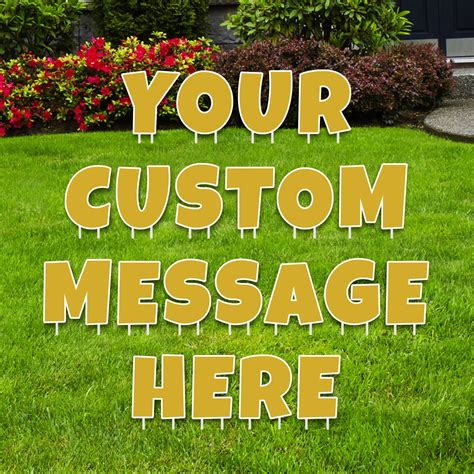 Custom Yard Sign Letters Personalized Printed Yard Letters Etsy