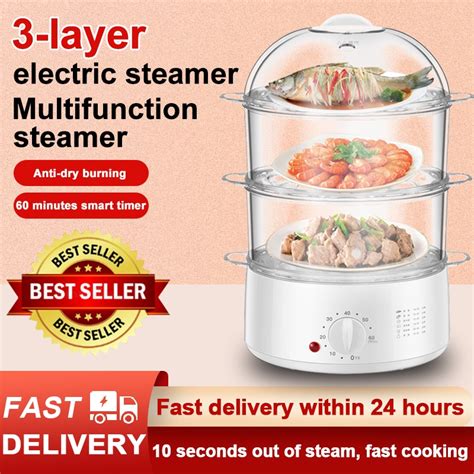 Sale Of Electric Steamer 3 Layer Large Capacity Siu Mai Siu Mai