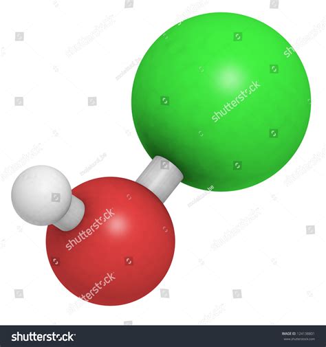 Hypochlorous Acid Hclo Molecule Chemical Structure Salts Of Hypochlorous Acid Are Used In