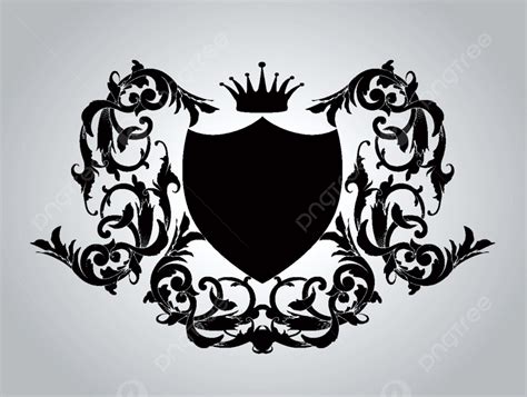 Vintage Emblem With Shield And Crown Vector Illustration And Emblem