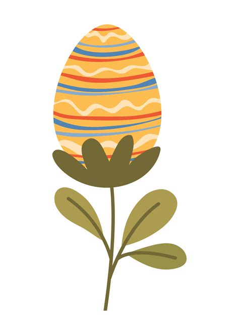 Cute Easter Egg Plant 21388058 Vector Art At Vecteezy