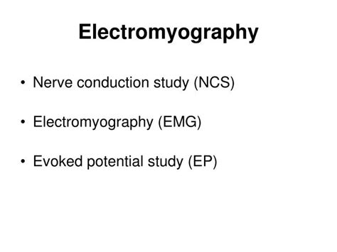 Ppt Electromyography Powerpoint Presentation Free Download Id4888290