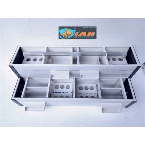 Jual Custom Top Filter Talang Waterfall Dobel Tingkat Output 2 Lubang Tanpa Tutup Atas Shopee