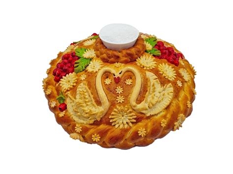 Каравай «Свадебный» с лебедями