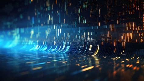 Futuristic Binary Code Abstract A Tech Symphony In The Digital Realm