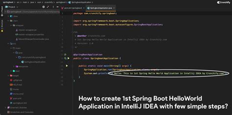 How To Run Your First Spring Boot Application In Intellij Idea