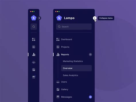 Sidebar Navigation Dark Mode Sidebar Design Web Design Sidebar Dashboard Design Template