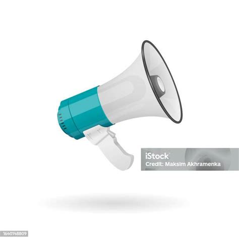 사실적인 확성기 3d 메가폰 0명에 대한 스톡 벡터 아트 및 기타 이미지 0명 3차원 형태 개념 Istock
