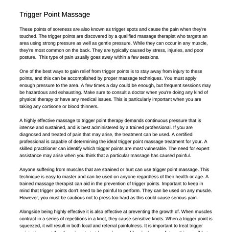 Trigger Point Massagebvyjupdfpdf Docdroid