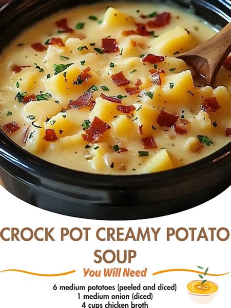 Crock Pot Creamy Potato Soup