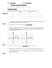 MCR U Test Chapter Pdf Date Th May Name Nicola Obasi MCR U TEST CHAPTER K