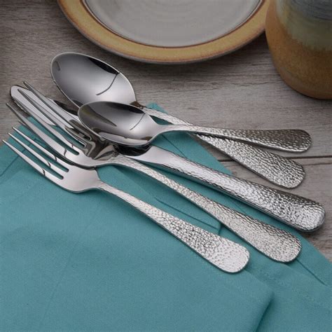 60 Piece Providence Set With Walnut Flatware Holder Liberty Tabletop
