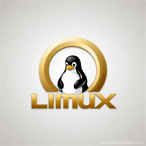White Gold Logo For Arch Based Linux Distro Stable Diffusion Online
