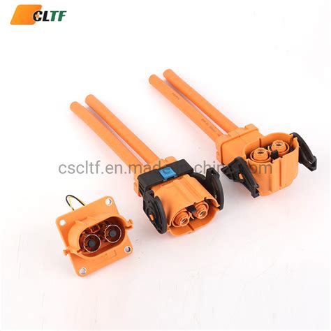 EV New Energy Vehicle Batteries High Voltage EV Connector 2p Pin Right Angle Plugs Connector