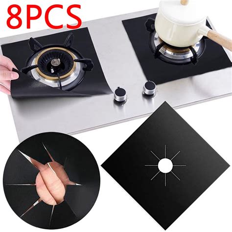 Skycarper Gas Hob Range Protectors Set Of 8 Non Stick Reusable