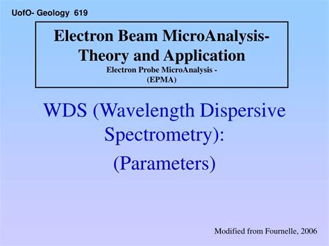 Ppt Electron Beam Microanalysis Theory And Application Electron Probe Microanalysis Epma