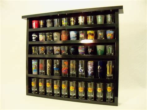 Shadow Series 50 Shot Glass Display Case With Black By Canudiggit