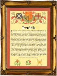 Surname Database Tweddle Last Name Origin