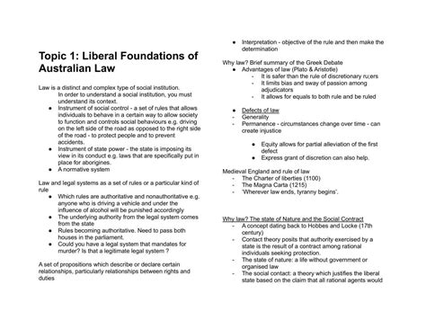 Law 101 Lecture Notes Law101 Law In Context Une Thinkswap