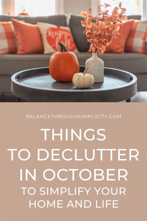 Decluttering In October 30 Projects To Simplify Your Home