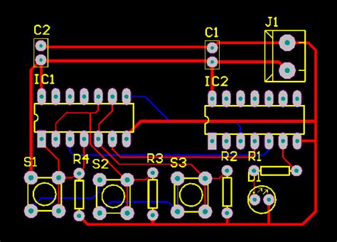 三人表决电路原理图PCB工程文件分享 Altium Designer
