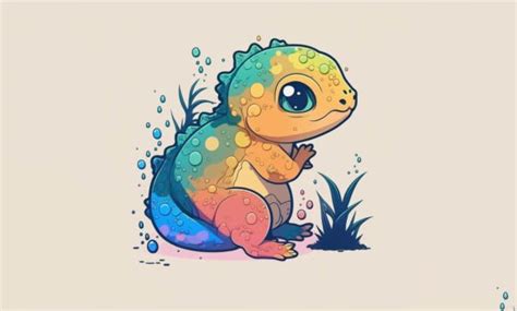 Cute Lizard Kawaii Clipart Graphic By Poster Boutique · Creative Fabrica