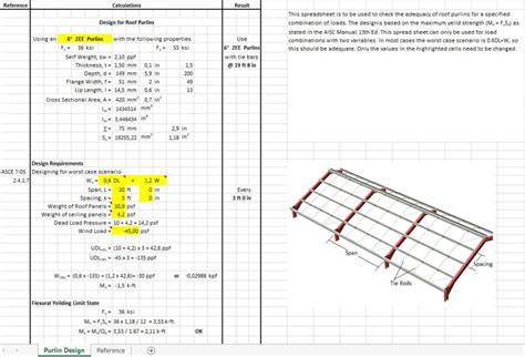 Z Purlin Design Excel Sheet Cargovanbenchseat